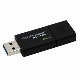 Kingston DT100G3 USB 3.0, 16GB crni