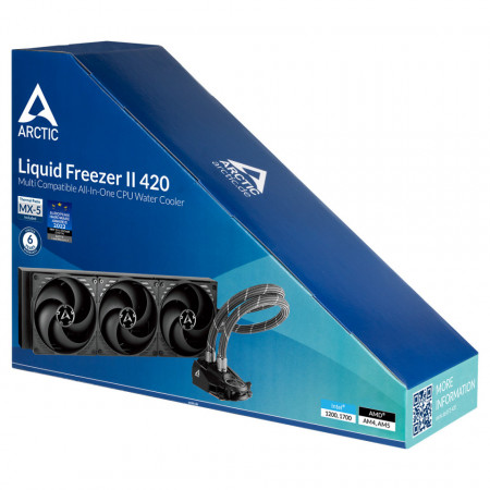 CPU vodeno hladjenje Arctic Liquid Freezer II 420 Black, ACFRE00092A, LGA 1700, AM5