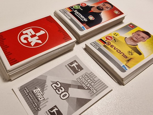 Sličice Bundesliga 2017 2018 Topps na komad