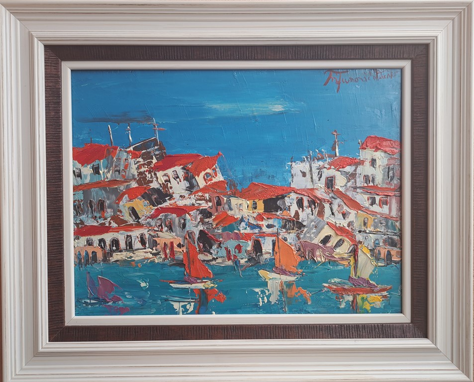 Sicilija 5, Duško Trifunović, sa 44×54 cm, bez 30×40 cm, ulje na lesonitu, sertifikat, 240 eura