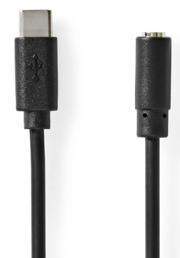CCGP65960BK10 Nedis USB-C muski na 3.5mm zenski, 1m