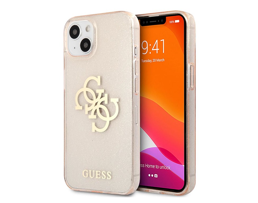 Futrola Guess Hc Glitter Big - iPhone 13 zlatna ( GUHCP13MPCUGL4GGO)