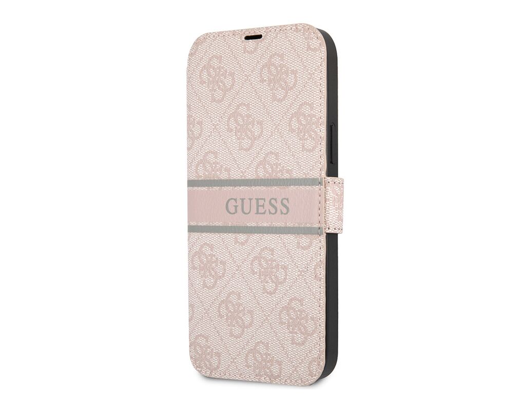Futrola Guess Stripe Bk Pu - iPhone 13 roze (GUBKP13M4GDPI)