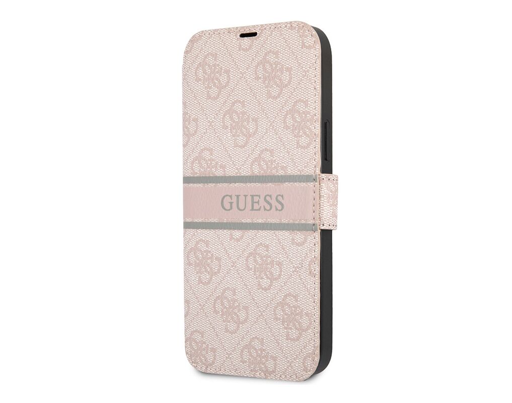 Futrola Guess Stripe Bk Pu - iPhone 13 Pro roze (GUBKP13L4GDPI)