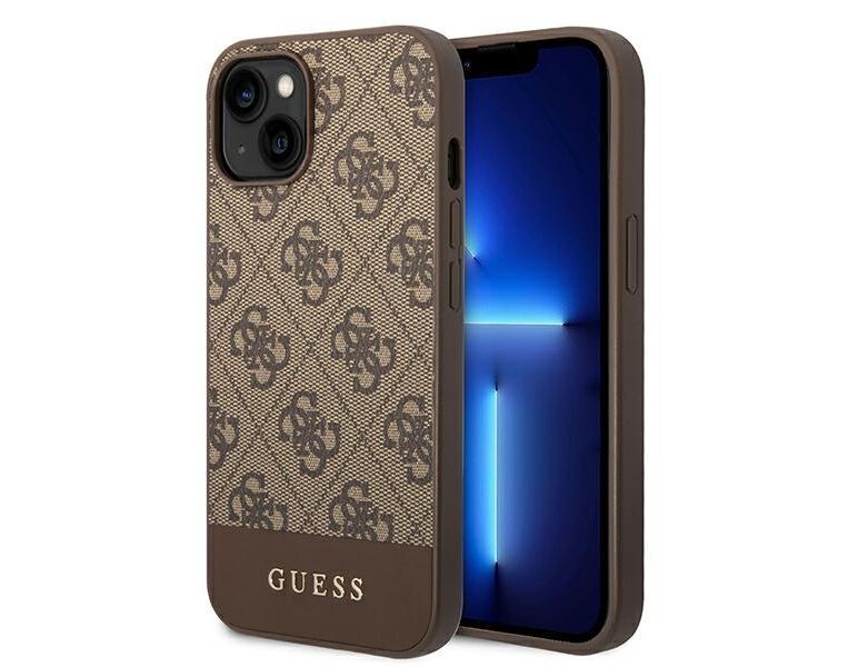 Futrola Guess Hc PC/TPU 4G Bottom Stripe - iPhone 14 braon (GUHCP14SG4GLBR)