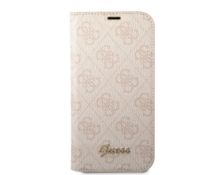 Futrola Guess BT PC/TPU 4G PU Script Metal - iPhone 14 Pro pink (GUBKP14LHG4SHP)