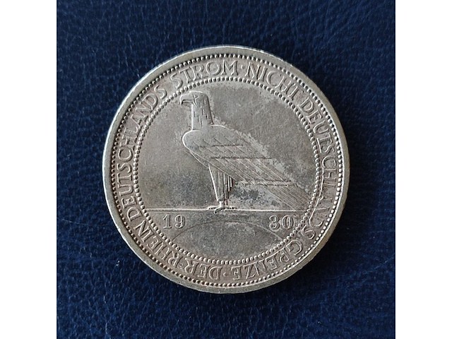 DREI REICHSMARK 1930 D srebro