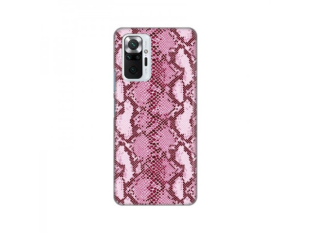 Maskica Silikonska Print za Xiaomi Redmi Note 10 Pro/10 Pro Max Pink Snake