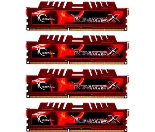 G.SKILL RipjawsX DDR3 1333MHz CL9 32GB Kit4 (4x8GB) Intel XMP Red