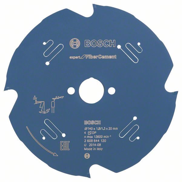 BOSCH® List kružne testere Expert for Fiber Cement za kružne testere za uranjanje i ručne kružne testere 190 x 30 x 2,2 mm, T4