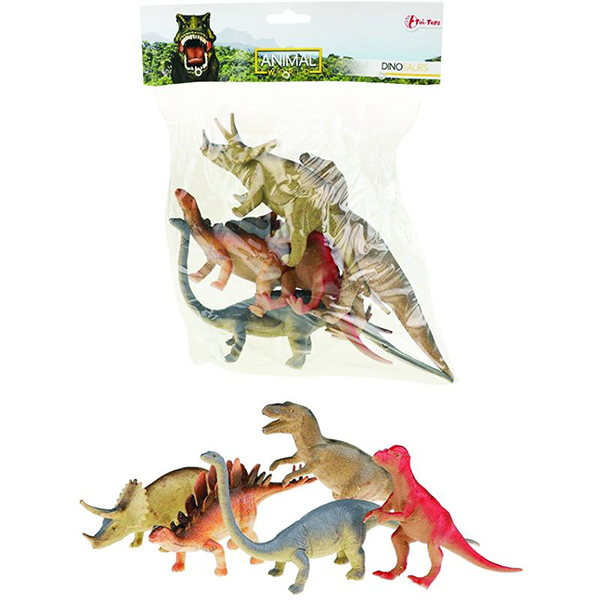 Dinosaurusi u kesi 6 pcs 34923Z Animal World 50846