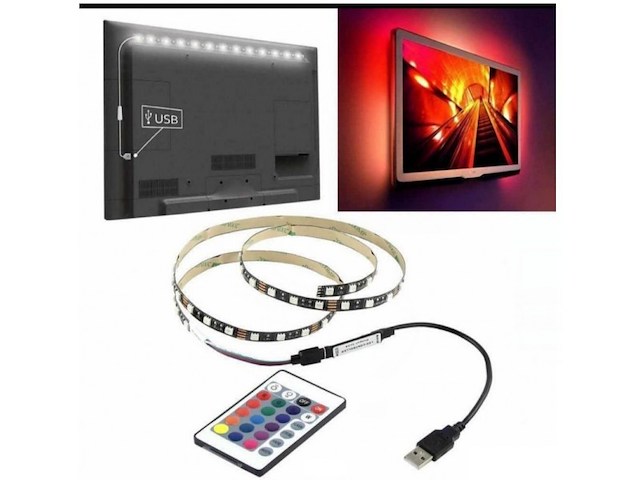 USB LED traka u boji 5m Rgb za novi ambijent