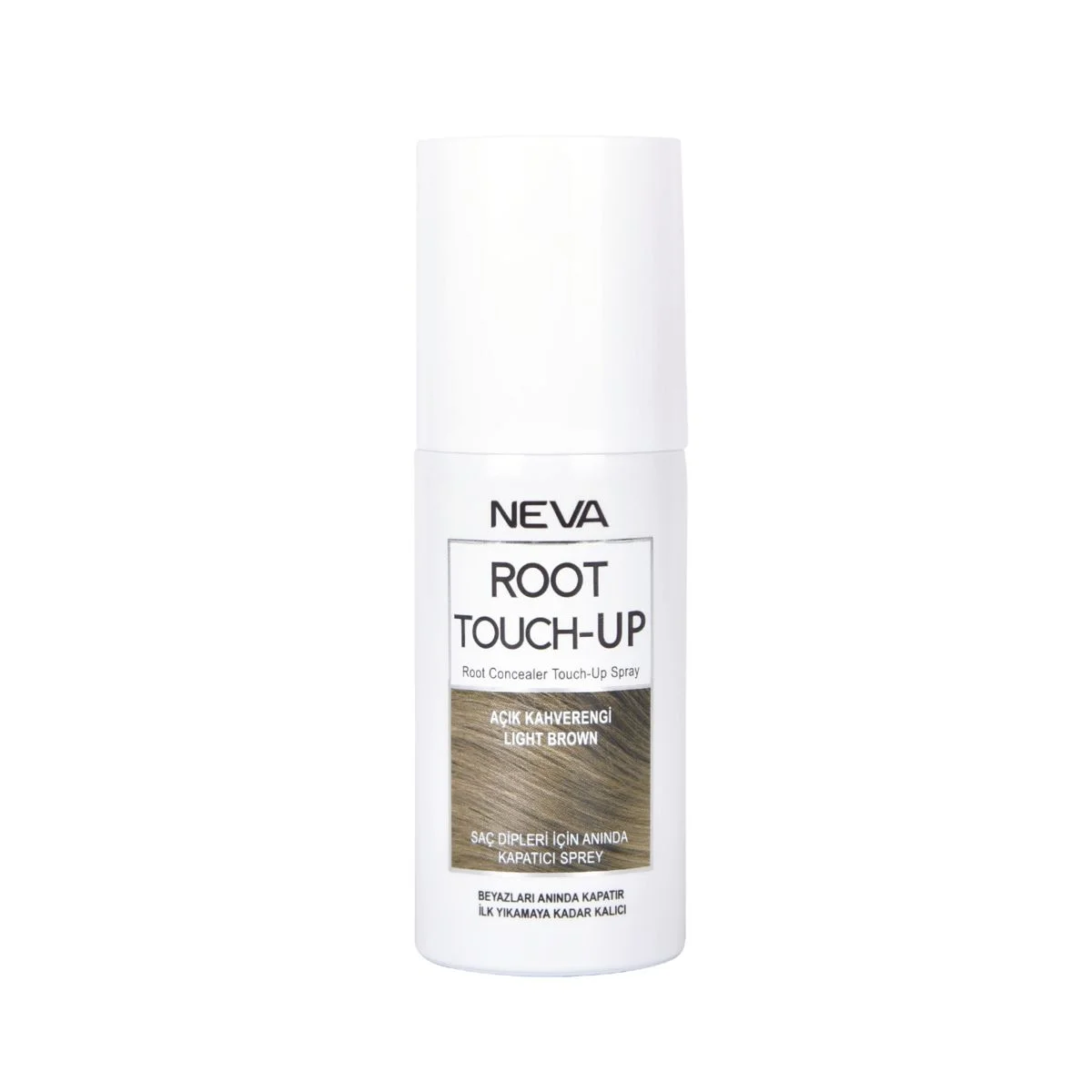 Sprej za privremeno prekrivanje izrastka i sedih vlasi NEVA Root Touch-up Light Brown 75ml