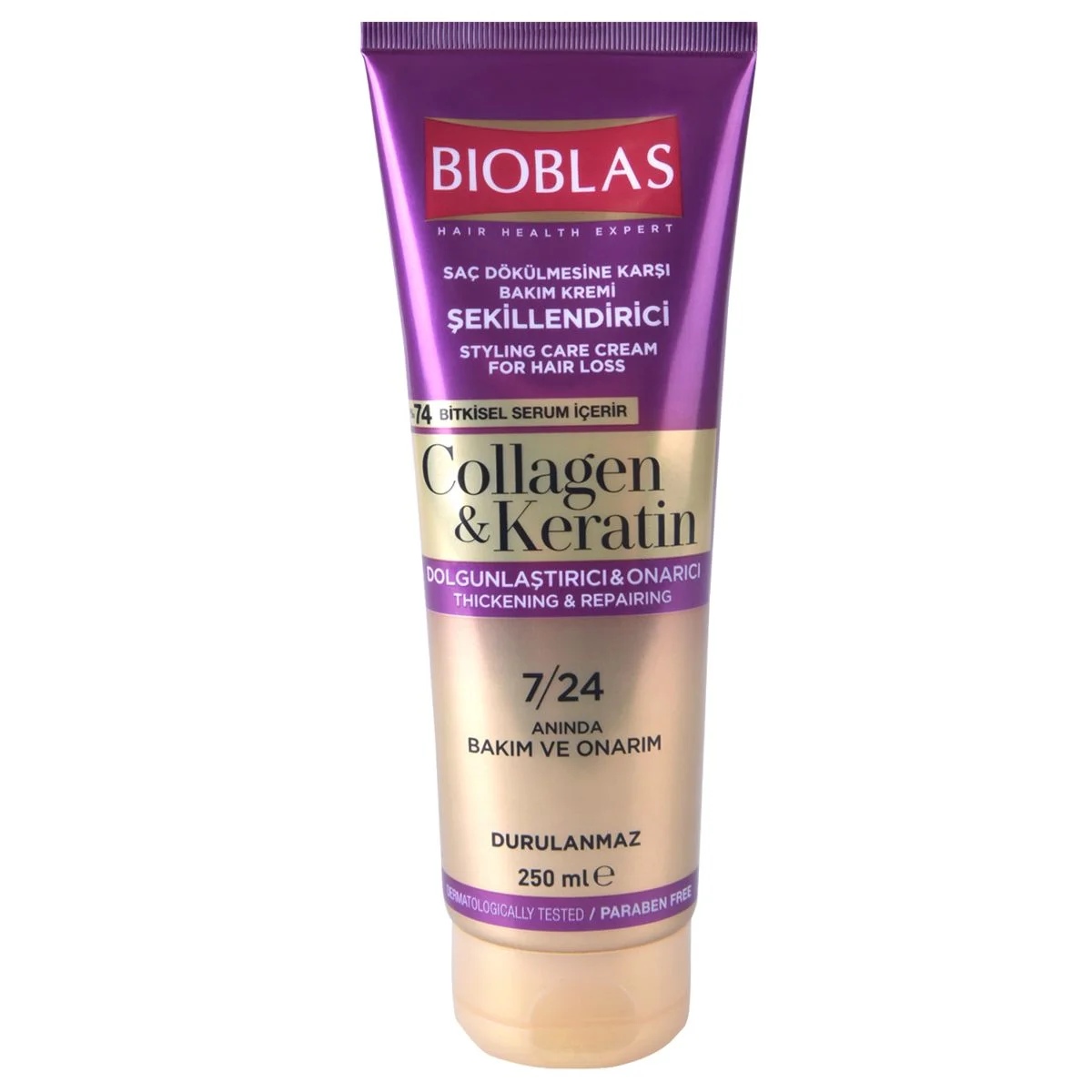 Krema za stilizovanje kose BIOBLAS kolagen i keratin 250ml