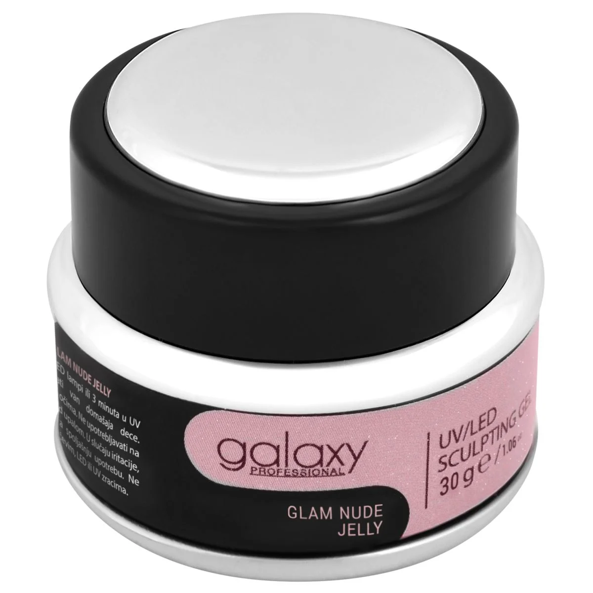 Gradivni kamuflažni gel za nadogradnju noktiju GALAXY LED/UV Glam Nude Jelly 30g