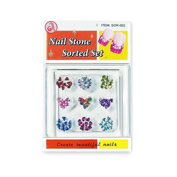 Set cirkona za Nail Art SOR 9 boja