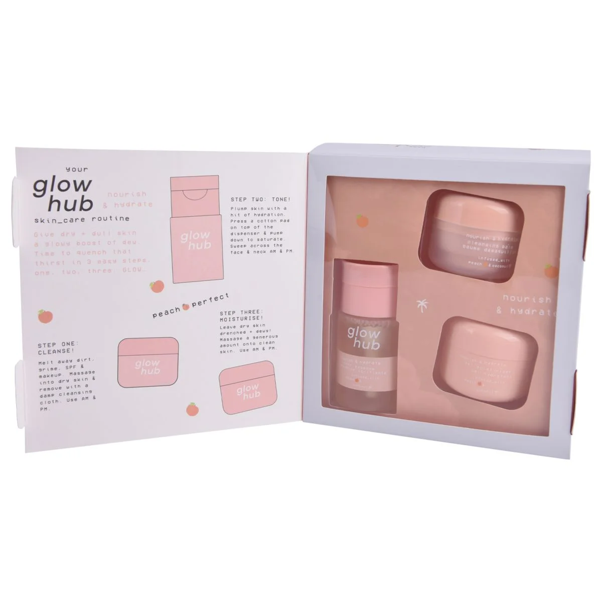 Set za negu i hidrataciju kože lica GLOW HUB Nourish & Hydrate