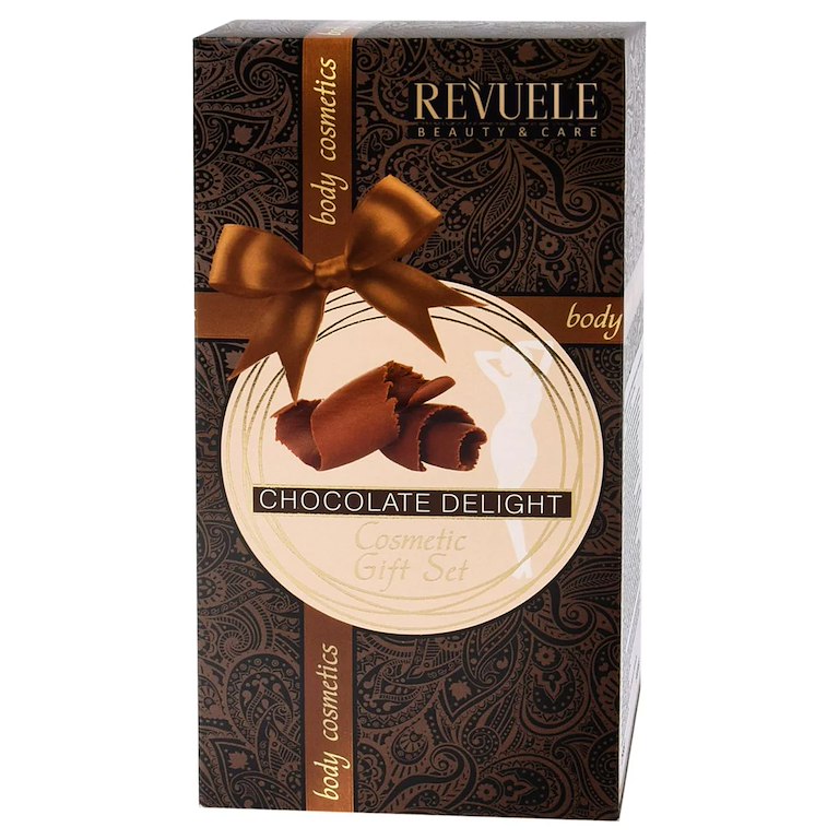 Set za piling i korekciju konture tela REVUELE Chocolate Delight