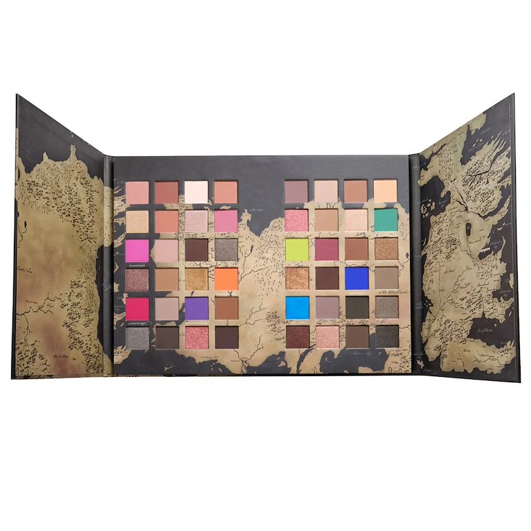 Paleta senki i pigmenata MAKEUP REVOLUTION x Game of Thrones Westeros Map 48g