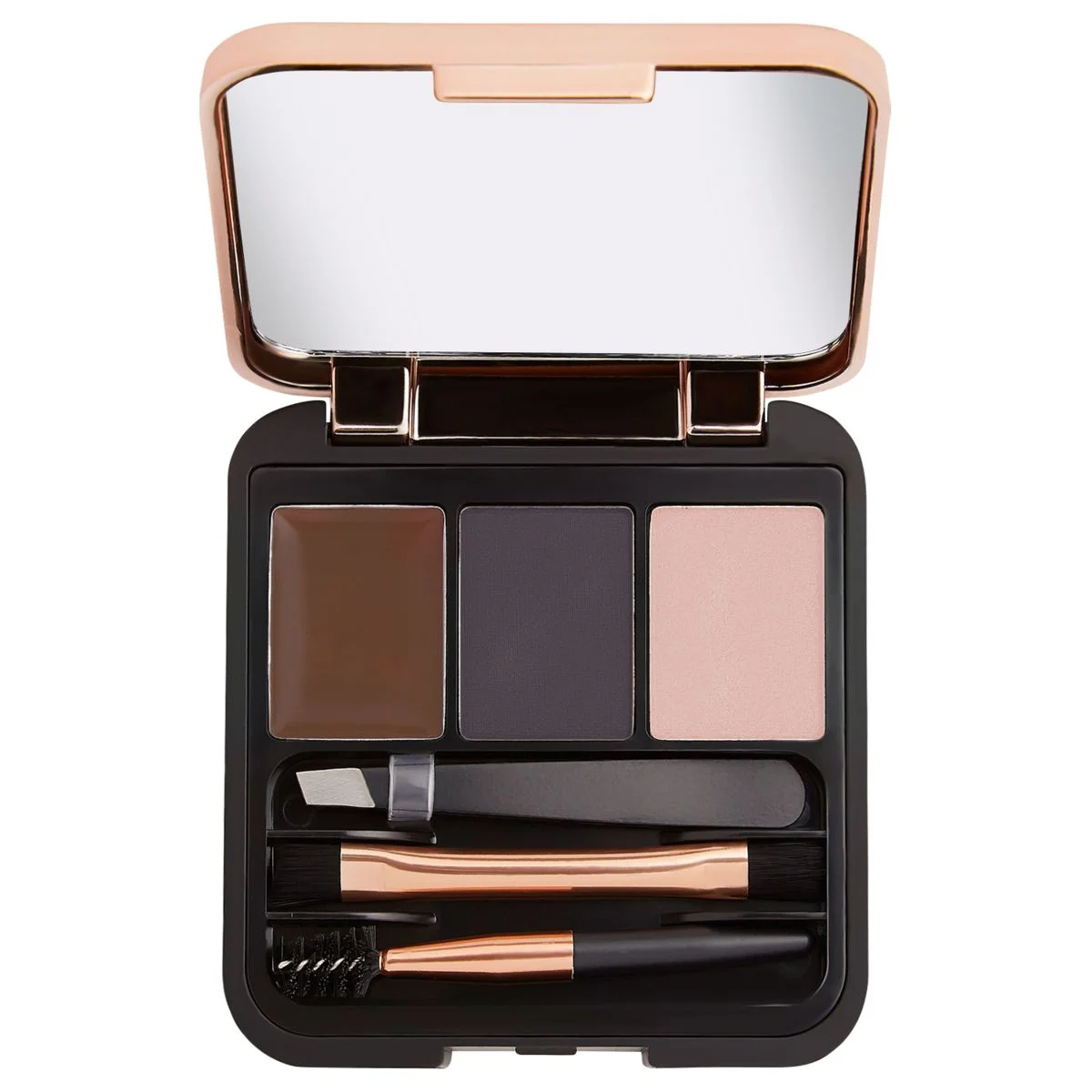 Mini set za definisanje obrva MAKEUP REVOLUTION Dark Brown