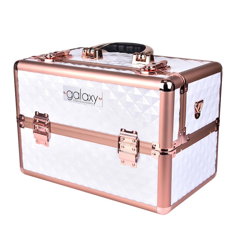 Beauty case GALAXY 3149 White Small Diamond