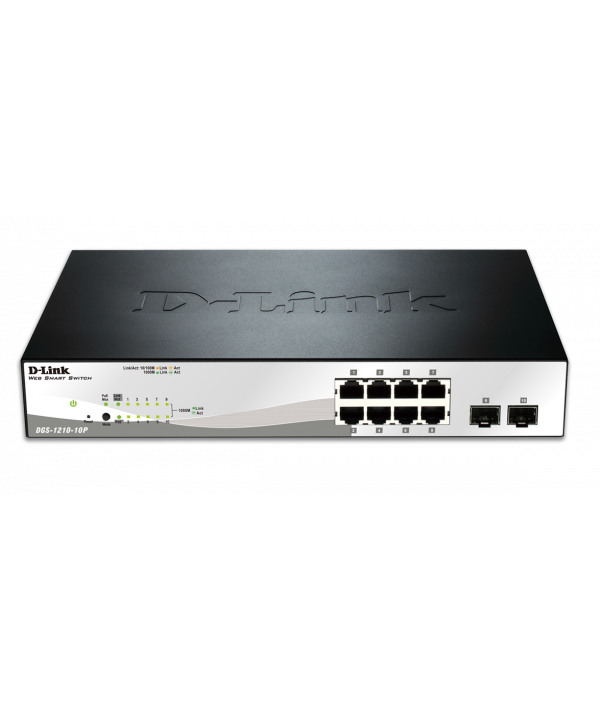 D-Link DGS-1210-10P Gigabit Smart+ PoE Switch