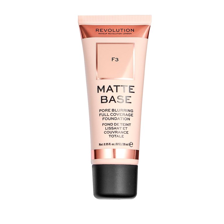 Mat tečni puder MAKEUP REVOLUTION Matte Base 28ml F3