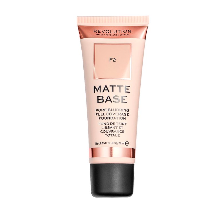 Mat tečni puder MAKEUP REVOLUTION Matte Base 28ml F2