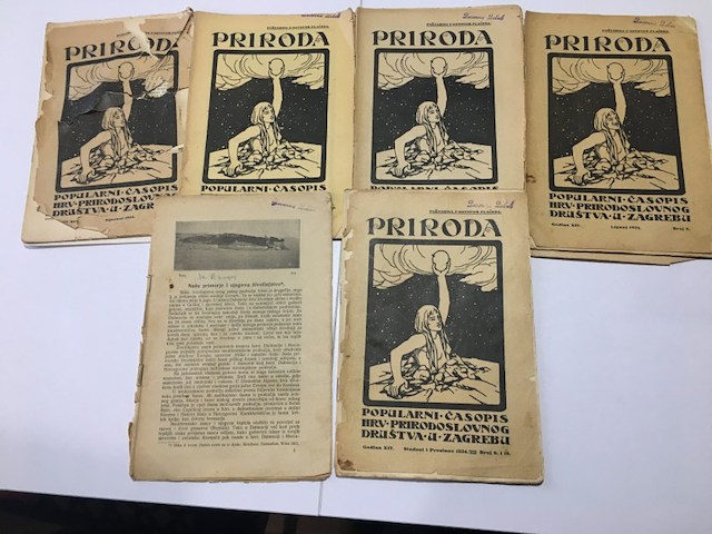PRIRODA  komplet 1-12  1924.