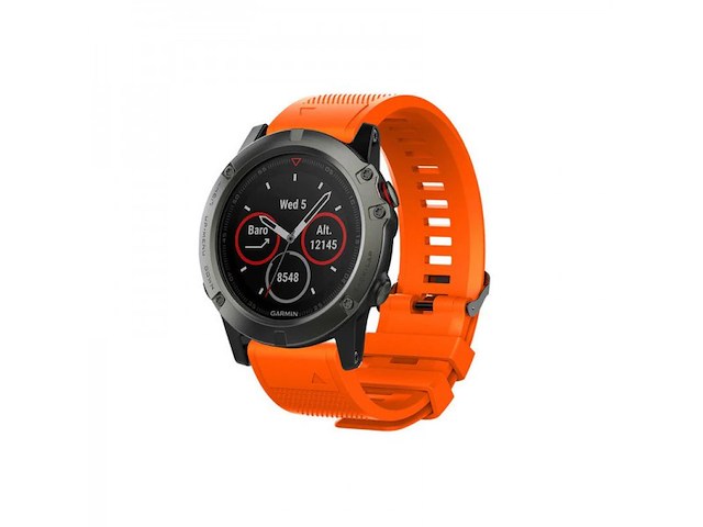 Narukvica sporty za Garmin Fenix 3/5X/6X smart watch 26mm narandzasta