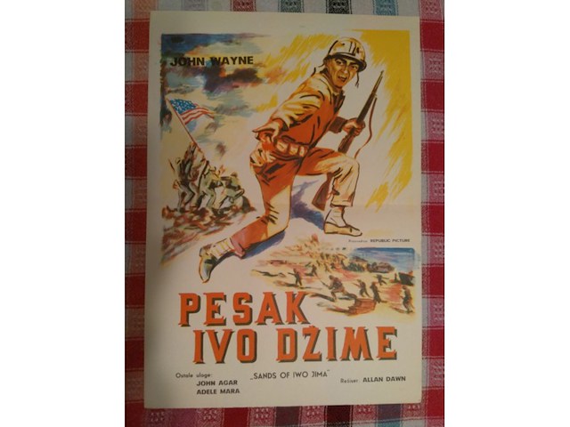 mini plakat PESAK IVO DŽIME (Dzon Vejn)