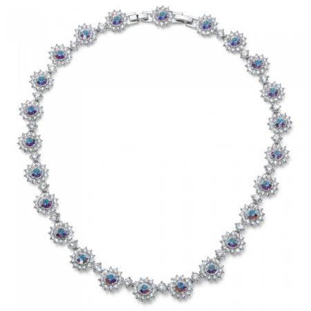 Ženska oliver weber romantic alabaster ogrlica sa swarovski kristalima ( 12263.ab )