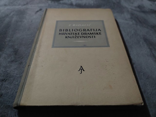 Bibliografija hrvatske dramske književnosti Badalić