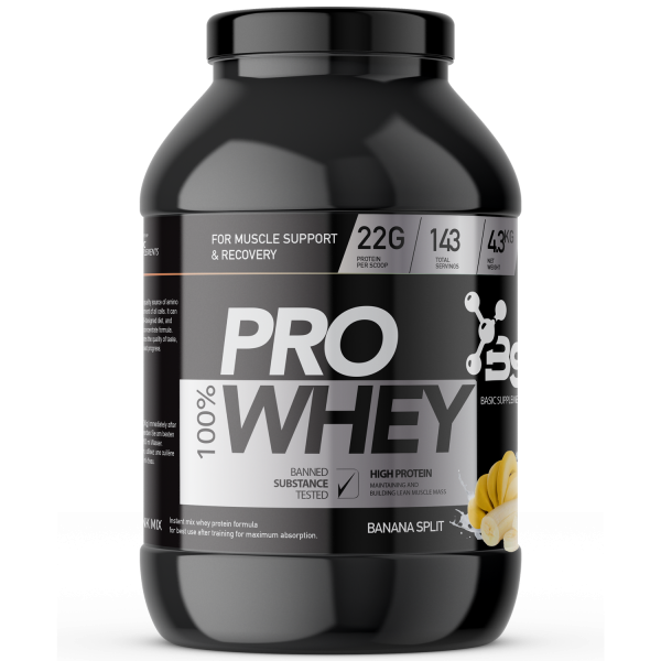 BASIC PRO WHEY 4.3KG BANANA SPLIT