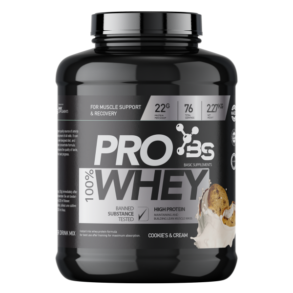 BASIC PRO WHEY 2.27KG COOKIES & CREAM