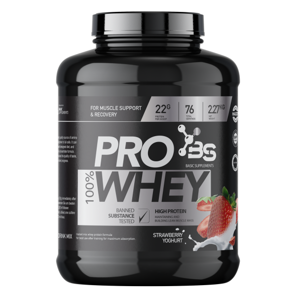 BASIC PRO WHEY 2.27KG STRAWBERRY