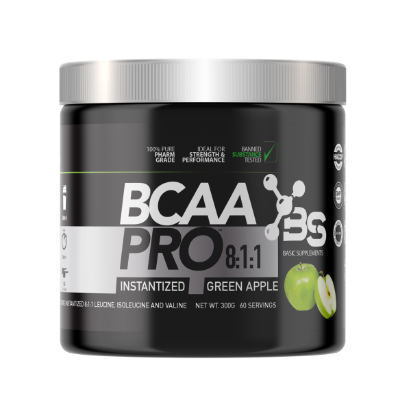 BASIC BCAA PRO 8:1:1 300GR GREEN APPLE