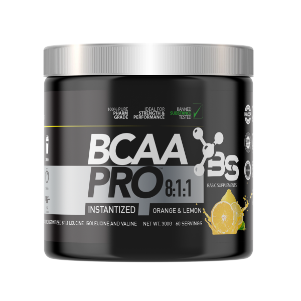 BASIC BCAA PRO 8:1:1 300GR ORANGE & LEMON