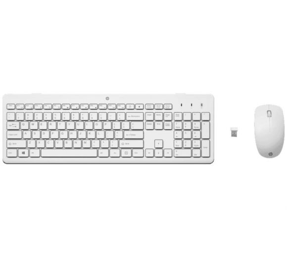 HP - Tastatura+miš HP 230 bežični set/US/3L1F0AA/bela