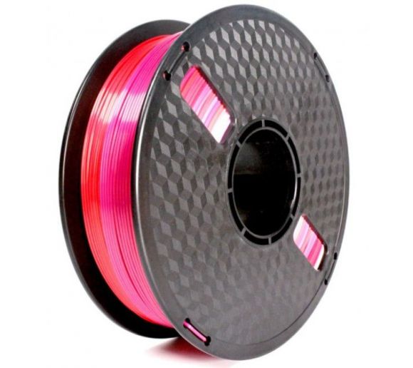 GEMBIRD - 3DP-PLA-SK-01-RP PLA Svilenkasti duga Filament za 3D stampac 1.75mm, kotur 1KG red/purple