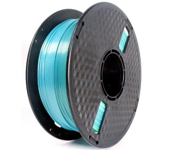 GEMBIRD - 3DP-PLA-SK-01-BG PLA Svilenkasti duga Filament za 3D stampac 1.75mm, kotur 1KG blue/green
