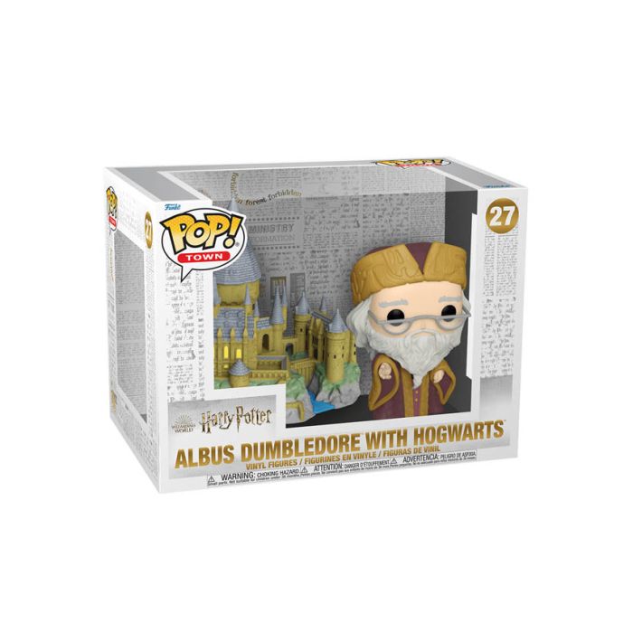 Figura POP! Harry Potter Vinyl Town - Dumbledore With Hogwarts