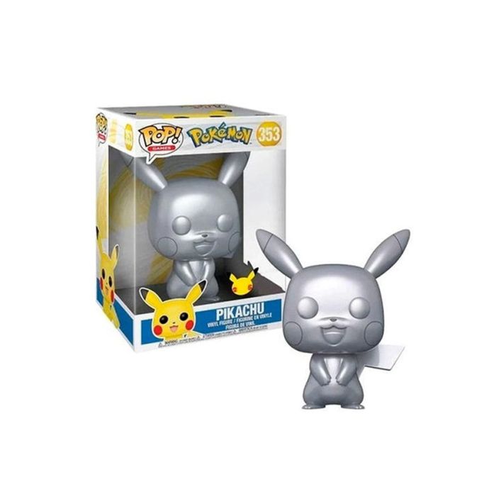 Figura Funko POP! Pokemon Vinyl - Pikachu Silver Metalic 25cm