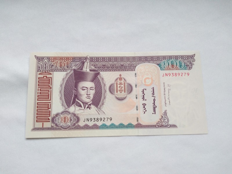 Mongolija 100 UNC,2014 god.