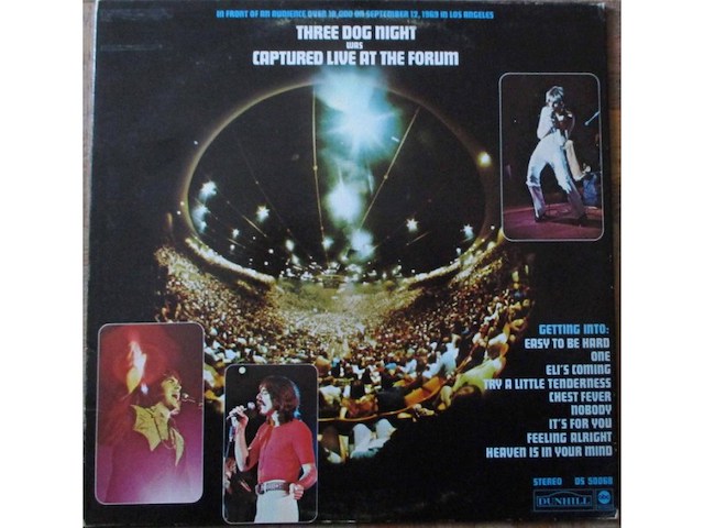 Three Dog Night-Captured Live At The Forum USA LP (1971