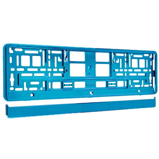 Okvir za tablice, plastični, metalik tirkizno plavi – Carmotion 63456