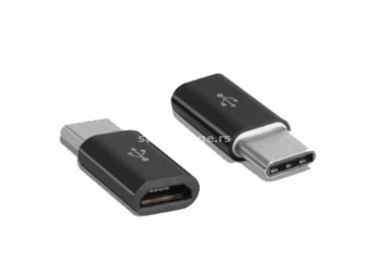 LINKOM Adapter sa USB tip C na Micro USB (Crni) Adapter USB-C Micro USB Crna