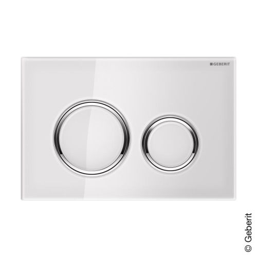 Geberit Tipka Sigma 21 bela/sjaj hrom 115.884.SI.1