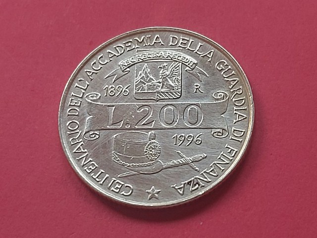 Italija  - 200 lire 1896 - 1996 god jubilarna