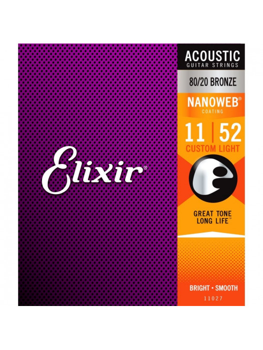 Elixir 11027 - Acoustic NanoWeb Custom Light - žice za akustičnu gitaru
Specifications